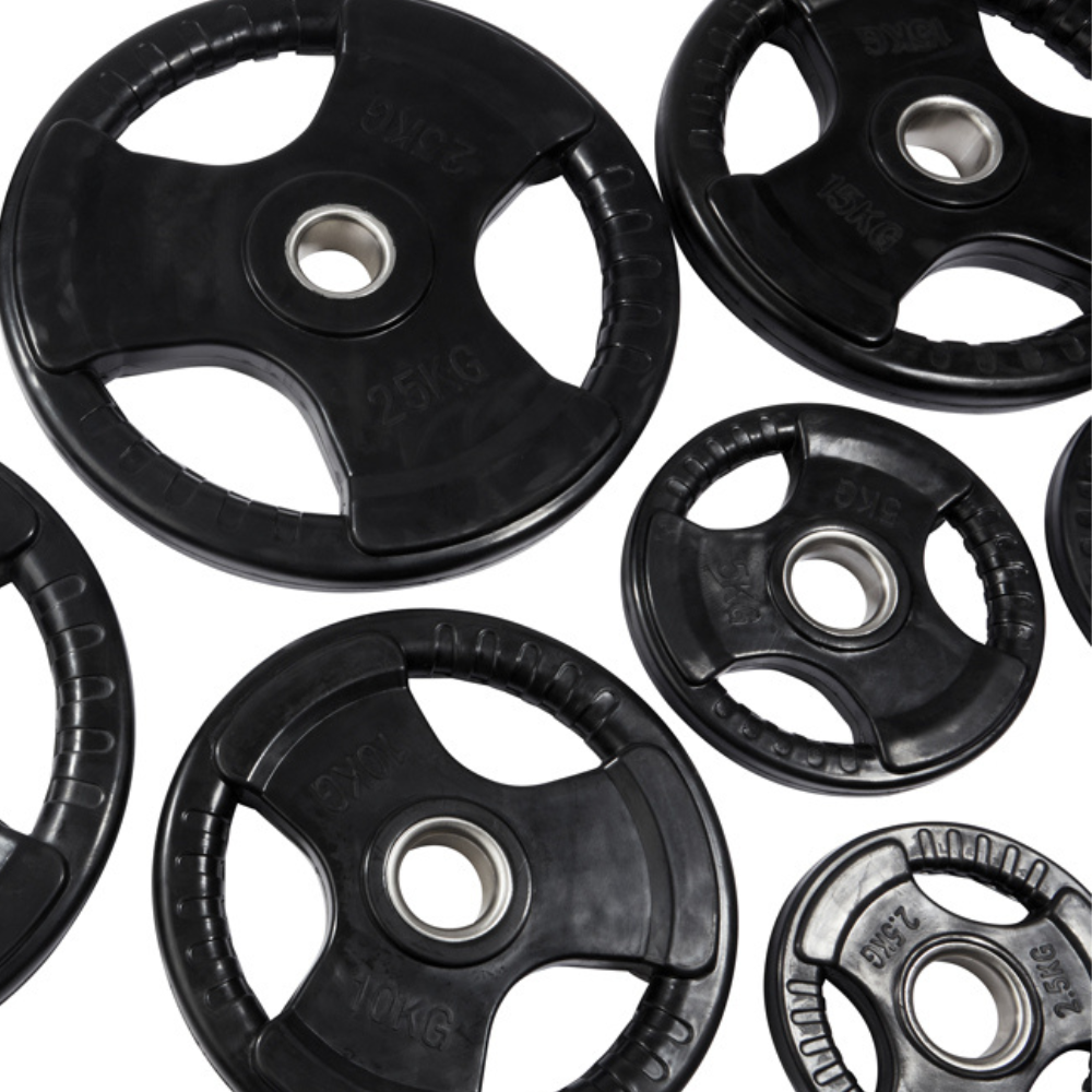 Olympic Rubber Tri-Grip Weight Plates – Equipped Gym